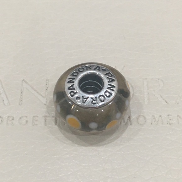 Pandora | Jewelry | Authentic Pandora Yellow Bubbles Murano Bead | Poshmark